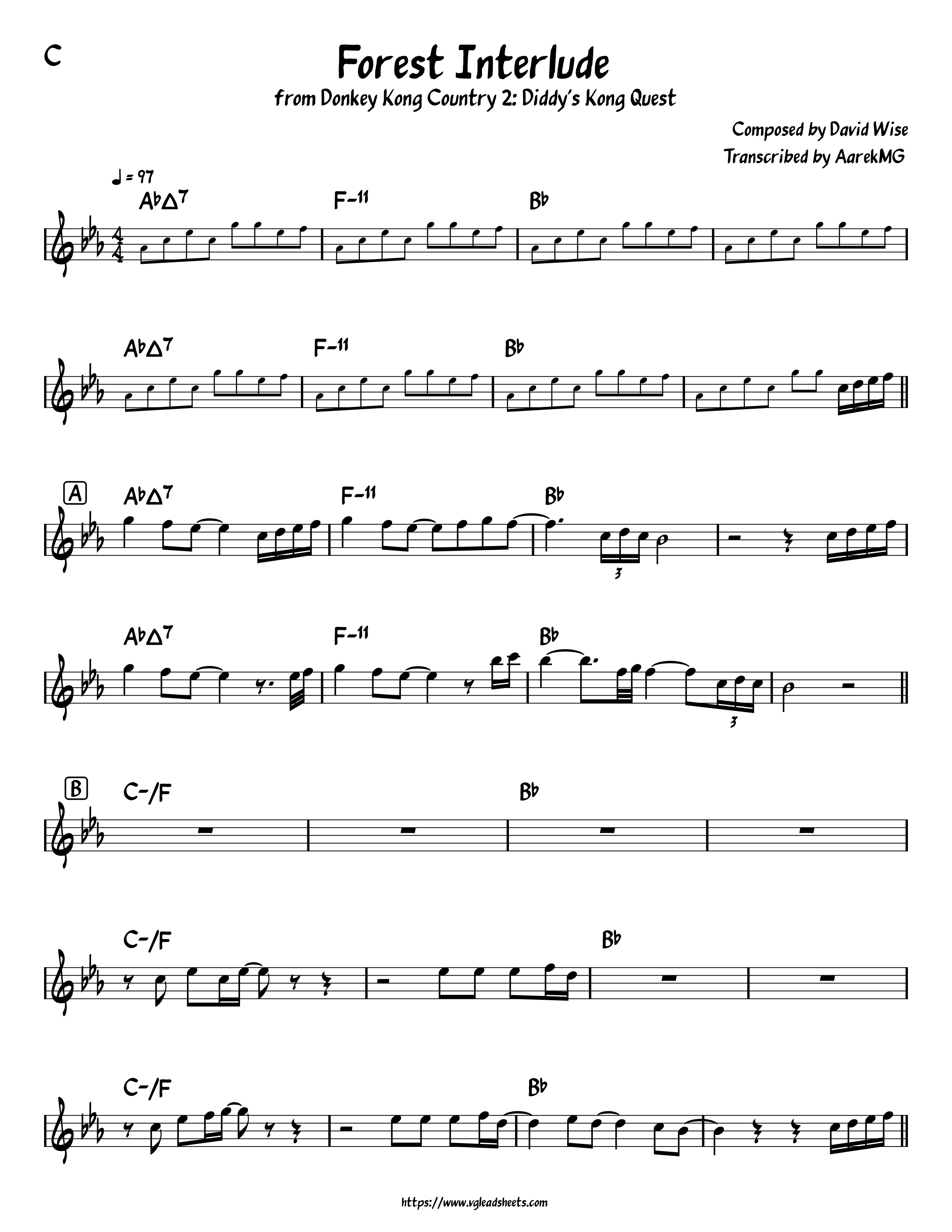 Donkey Kong Country 2: Diddy's Kong Quest - Forest Interlude ...