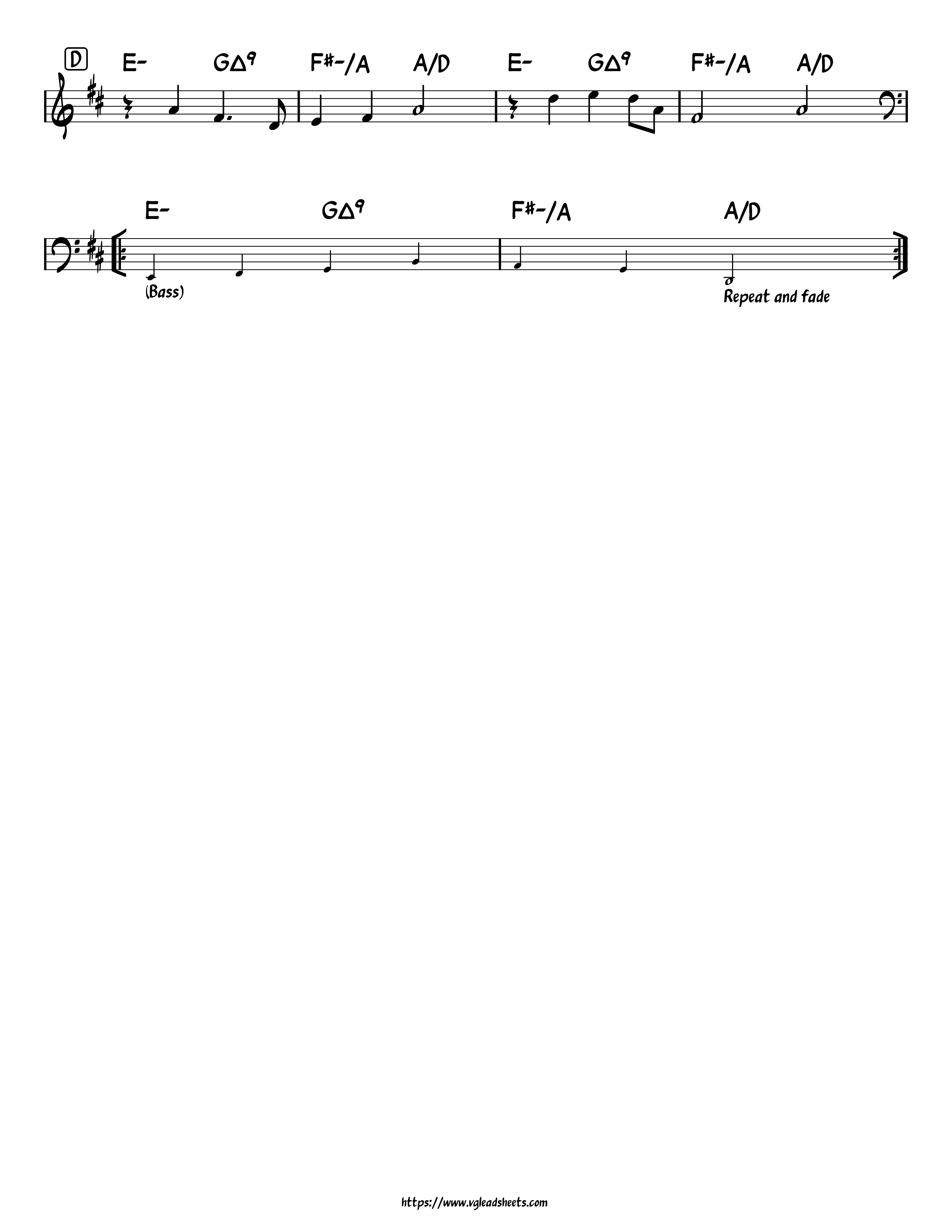 Minecraft - Sweden | VGLeadSheets.com - Lead Sheets by Gamers, for ...