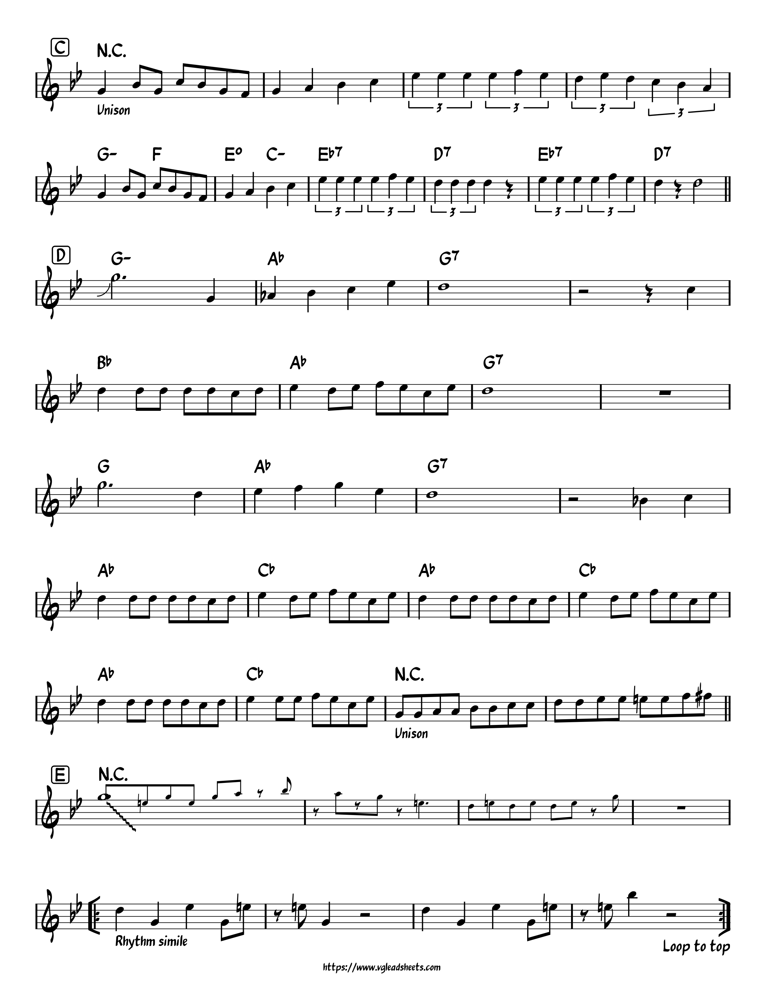 Splatoon 3 - Ska-BLAM | VGLeadSheets.com - Lead Sheets by Gamers, for ...