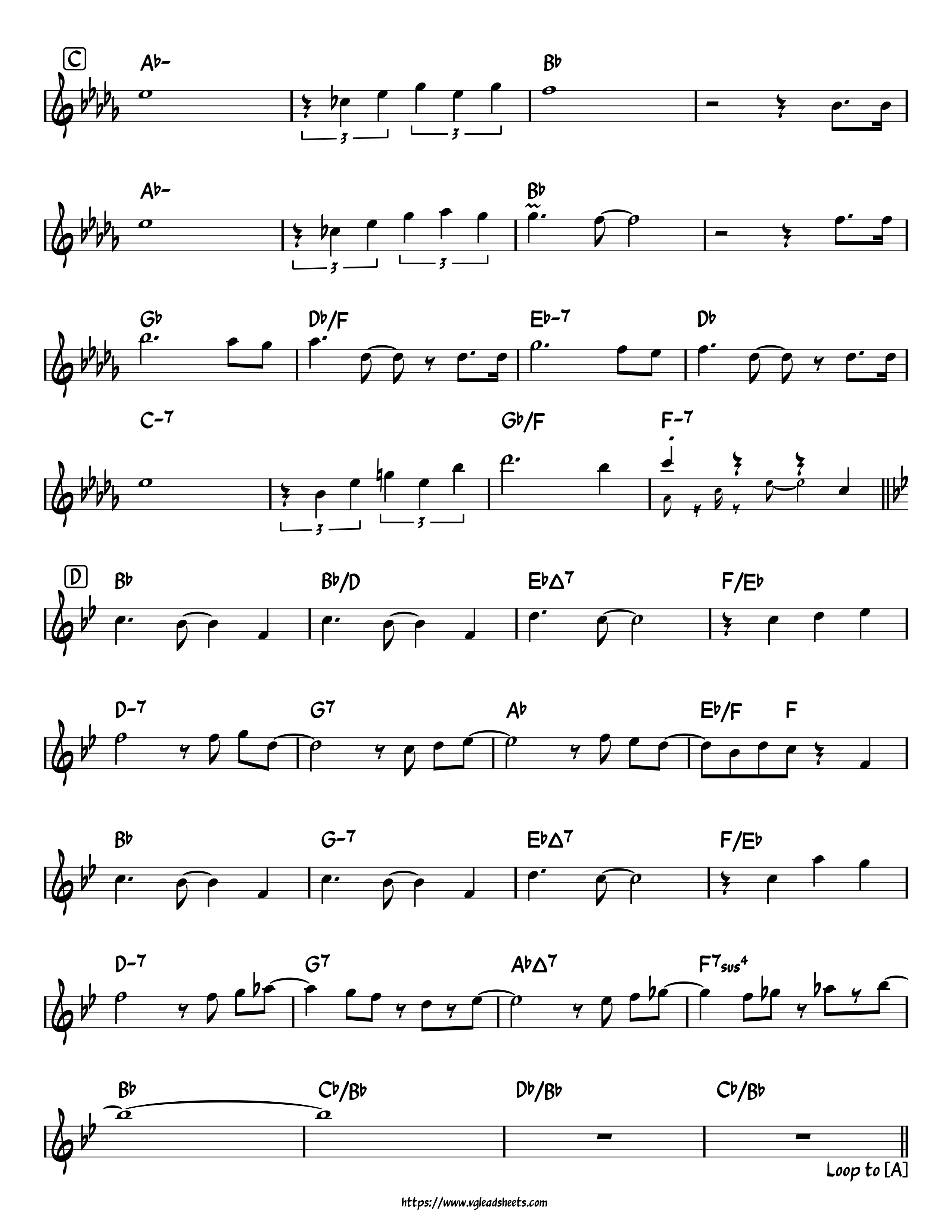 Super Mario Galaxy - Gusty Garden Galaxy | VGLeadSheets.com - Lead ...